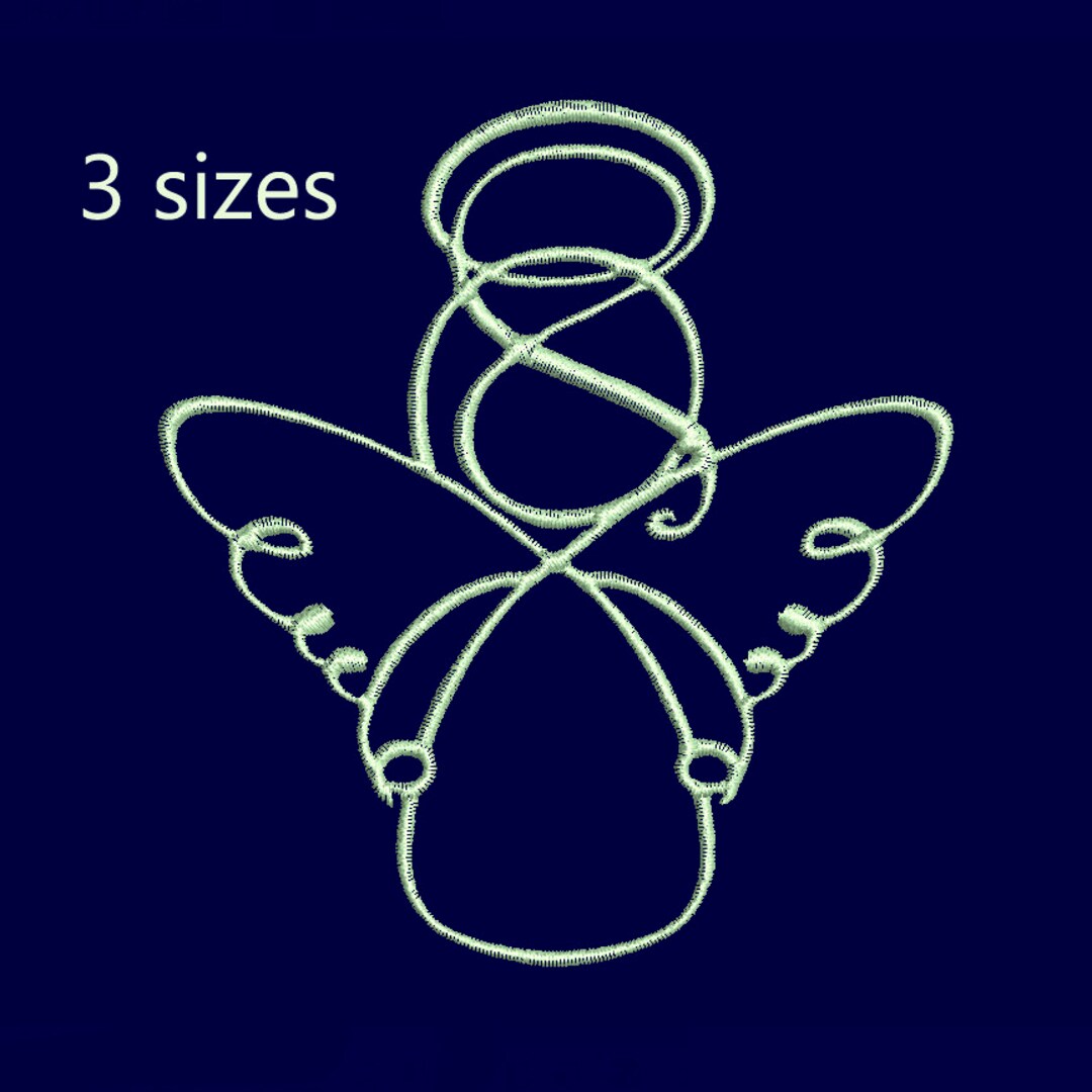 Angel Machine Embroidery Design, Child Angel Machine Embroidery Design ...