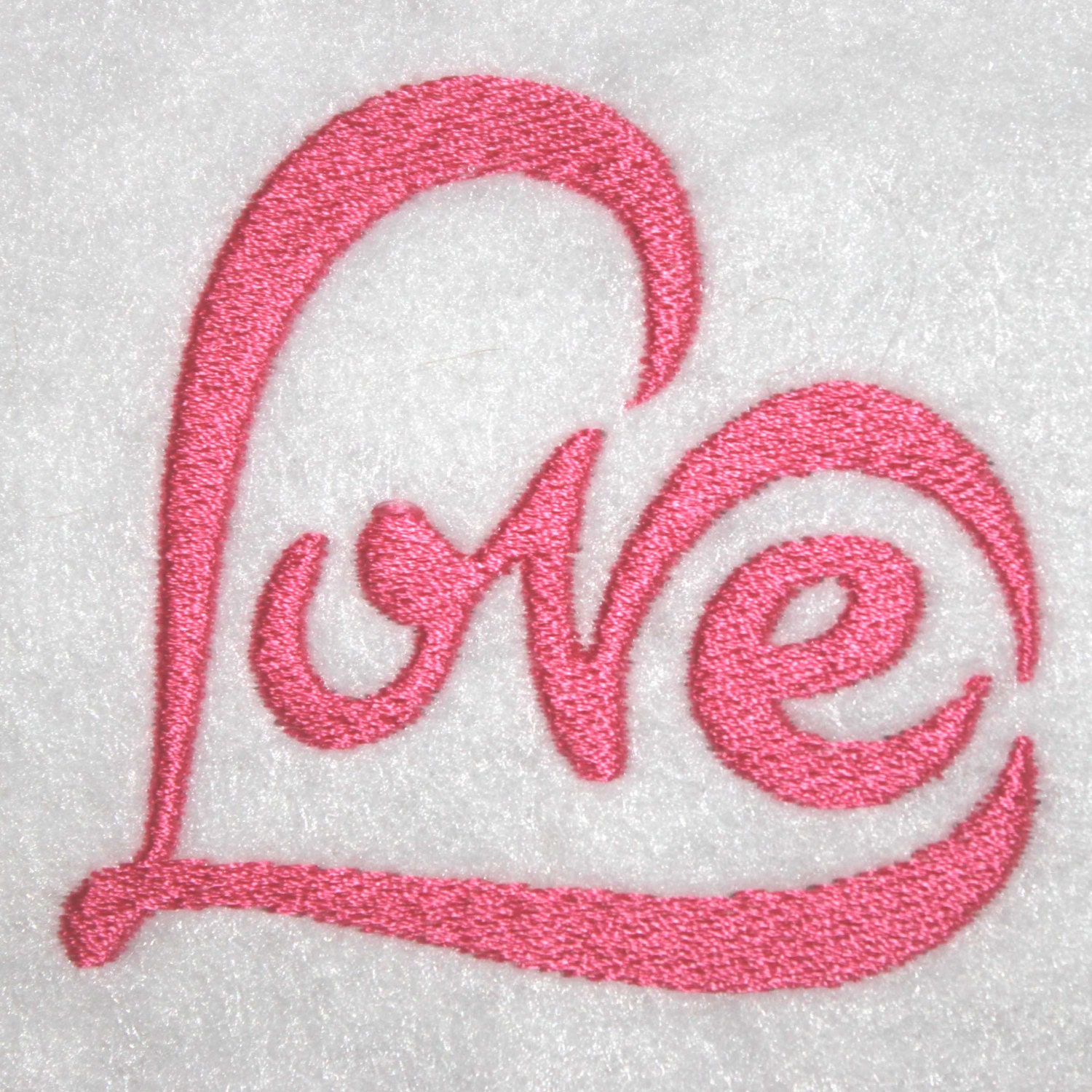 Love Heart Machine Embroidery Design Love Text Heart Machine | Etsy