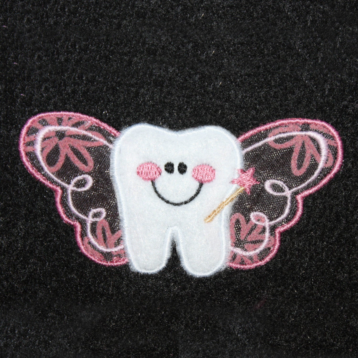 Tooth Fairy and Tooth Appliques Tooth Machine Embroidery | Etsy