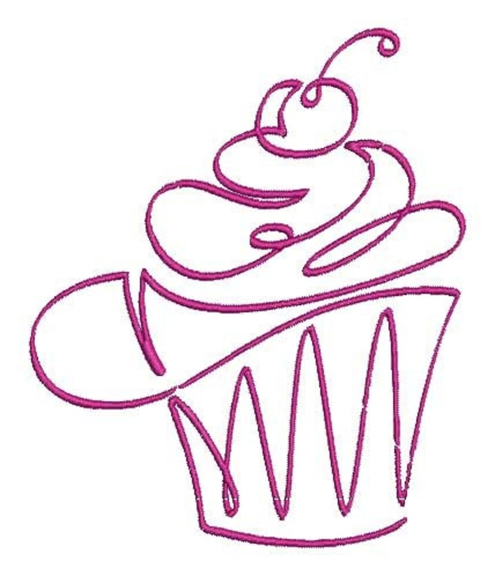 Cupcake Machine Embroidery Design, Cupcake Embroidery, Cupcake Design ...