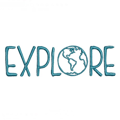 Explore Globe Machine Embroidery Design Map Embroidery - Etsy