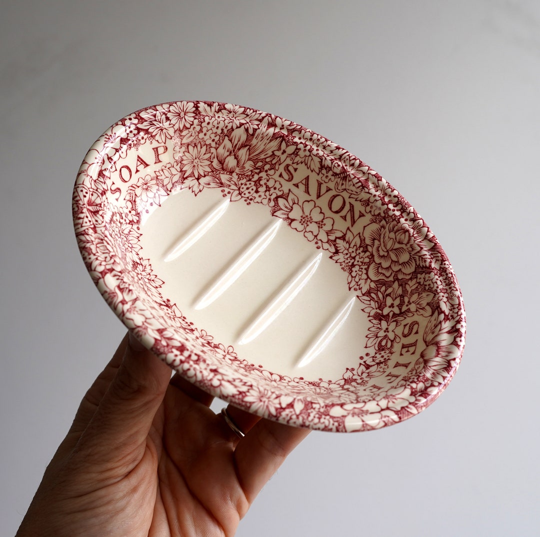 English Mason's Crabtree & Evelyn Transferware Ironstone Soap Dish ...