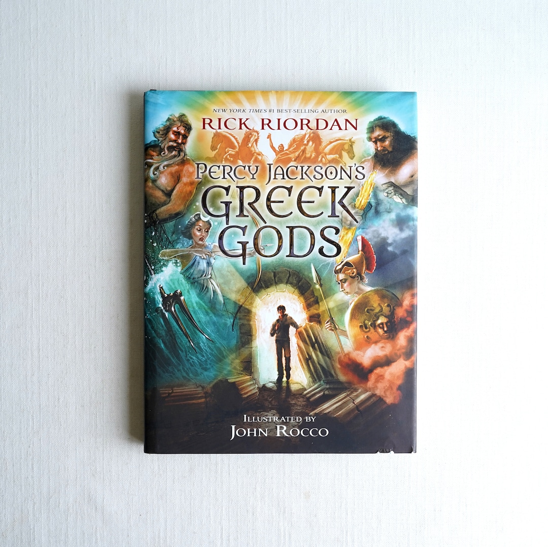 First Edition ILLUSTRATED Disney percy Jacksons Greek Gods by Rick ...