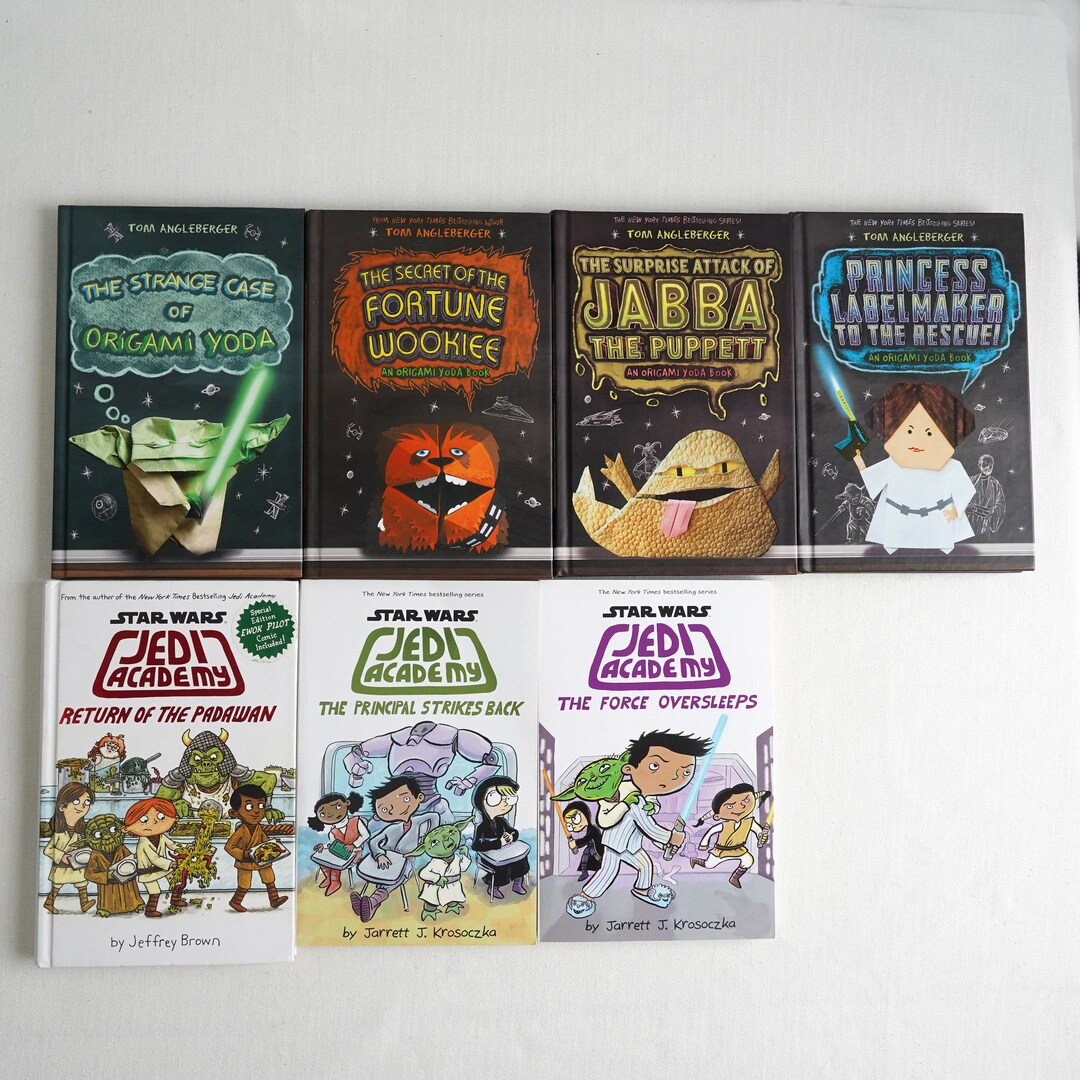 Lot 7 Star Wars Origami Yoda Series Jedi Academy Books by Tom ...