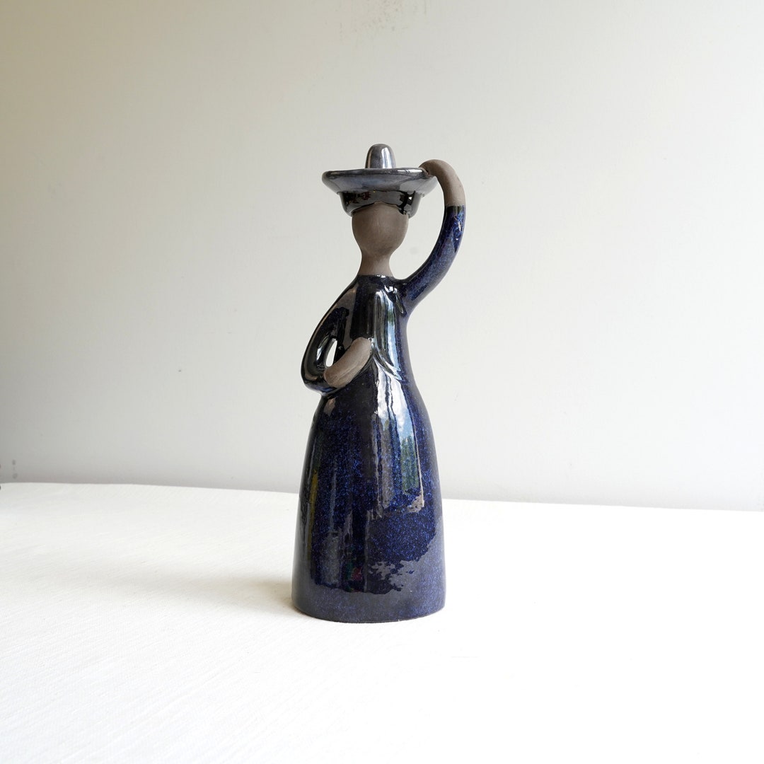 Elsi Bourelius Swedish 11 Ceramic Flower Girl Holder Vase by Jie ...