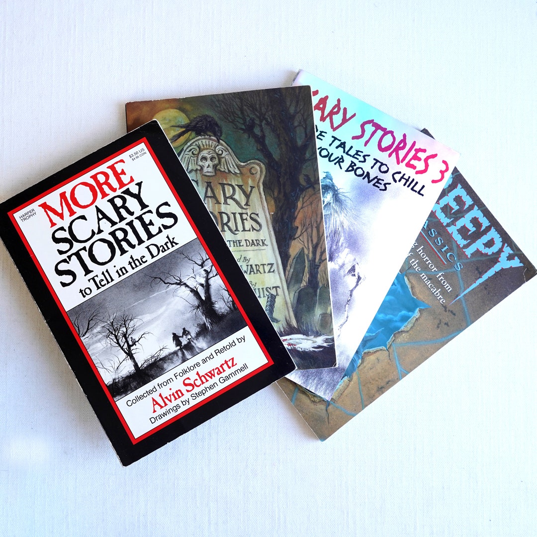 HALLOWEEN Vintage Set (4) Alvin Schwartz "scary Stories" Paperback ...