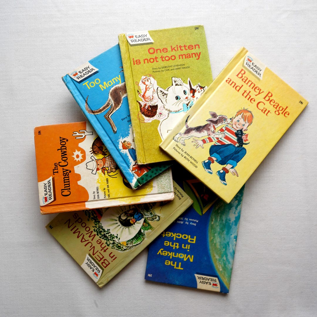 1960s Set (6) Wonder Books Easy Reader Hardcovers - Etsy