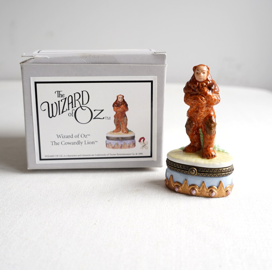 NIB Wizard of Oz Cowardly Lion PHB Midwest Trinket Box - Etsy