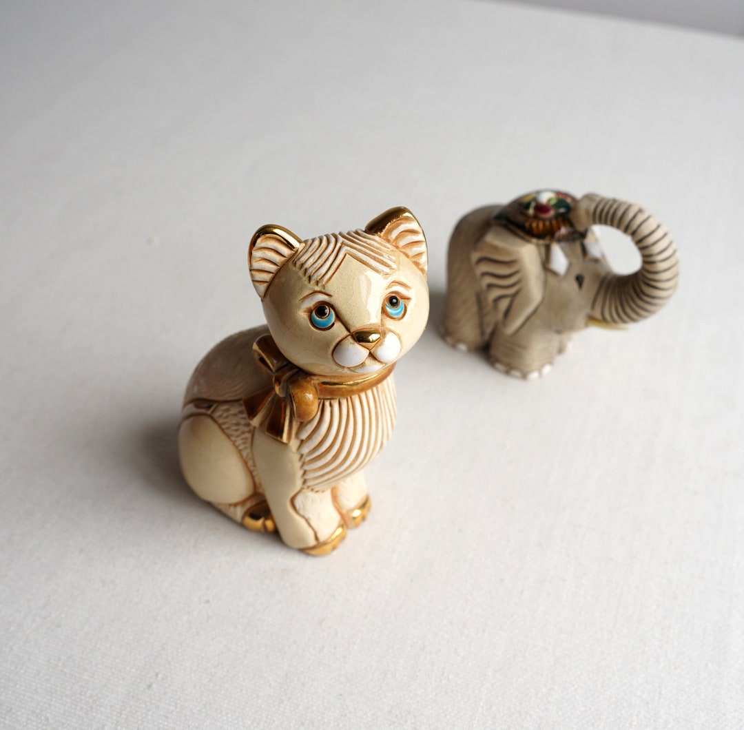 CHOICE: Artesania Rinconada Gold De Rosa Cat Elephant Dog - Etsy