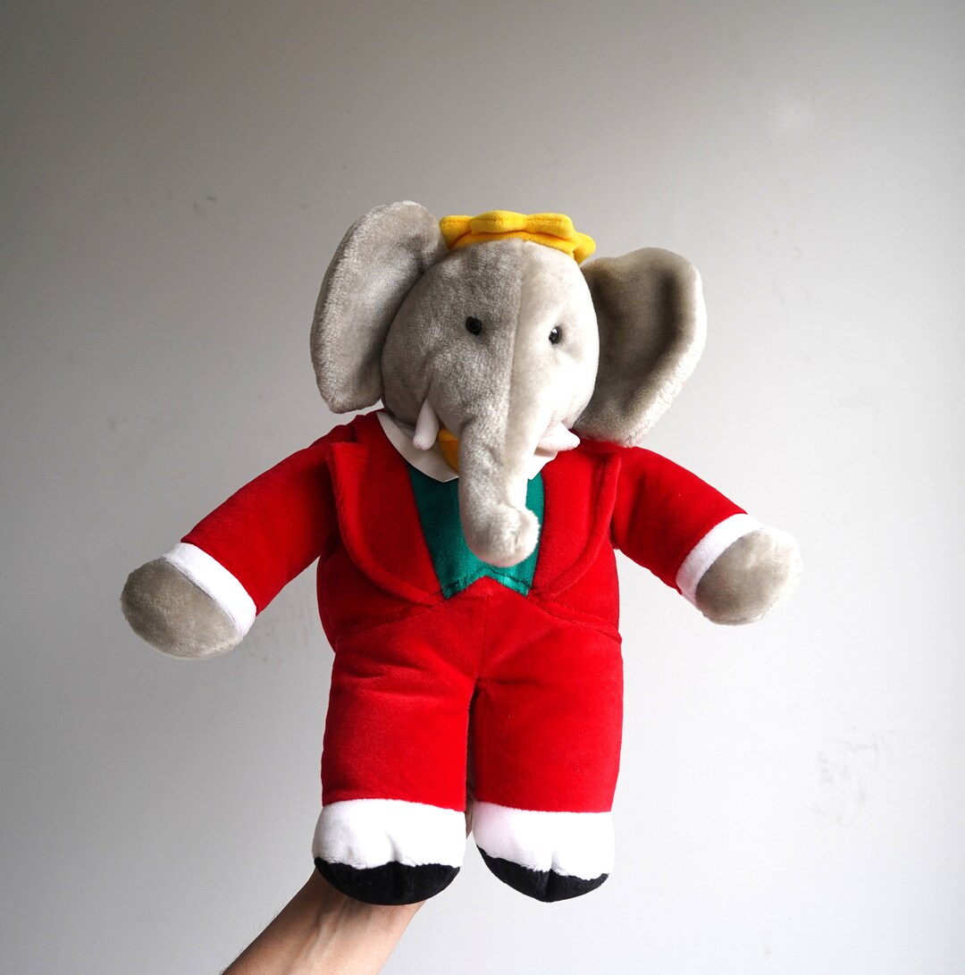 Vintage Babar Elephant Gund 15" Plush by Laurent De Brunhoff - Etsy