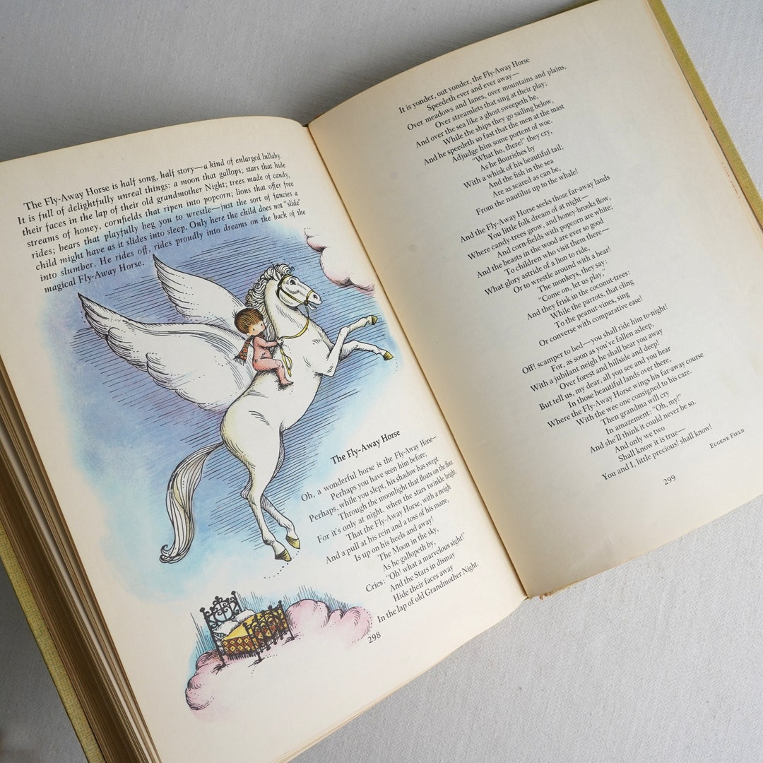 1959 Edition Joan Walsh Anglund the Golden Treasury of Poetry by Louis ...