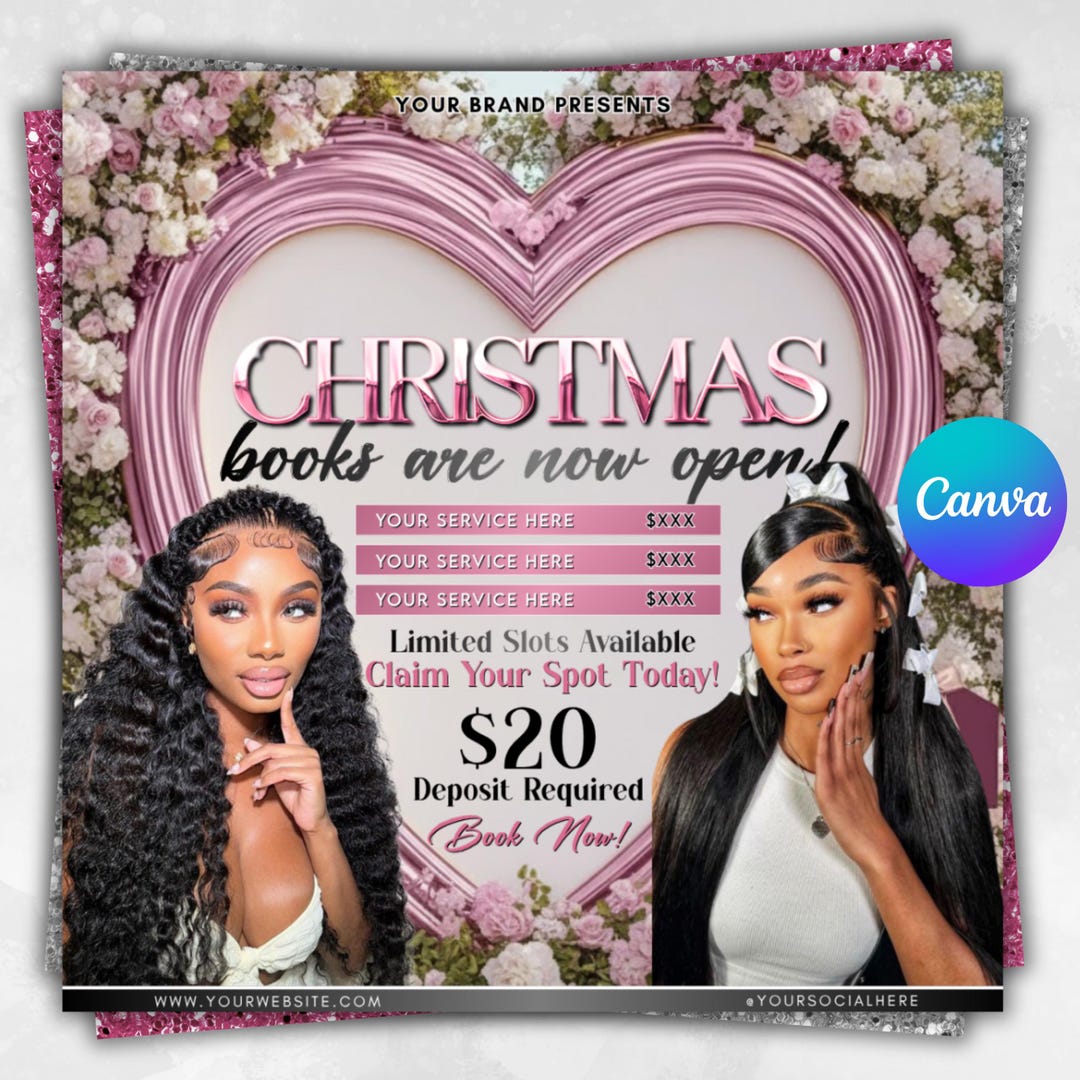 December Booking Flyer, Holiday Booking Flyer, Book Now Flyer ...