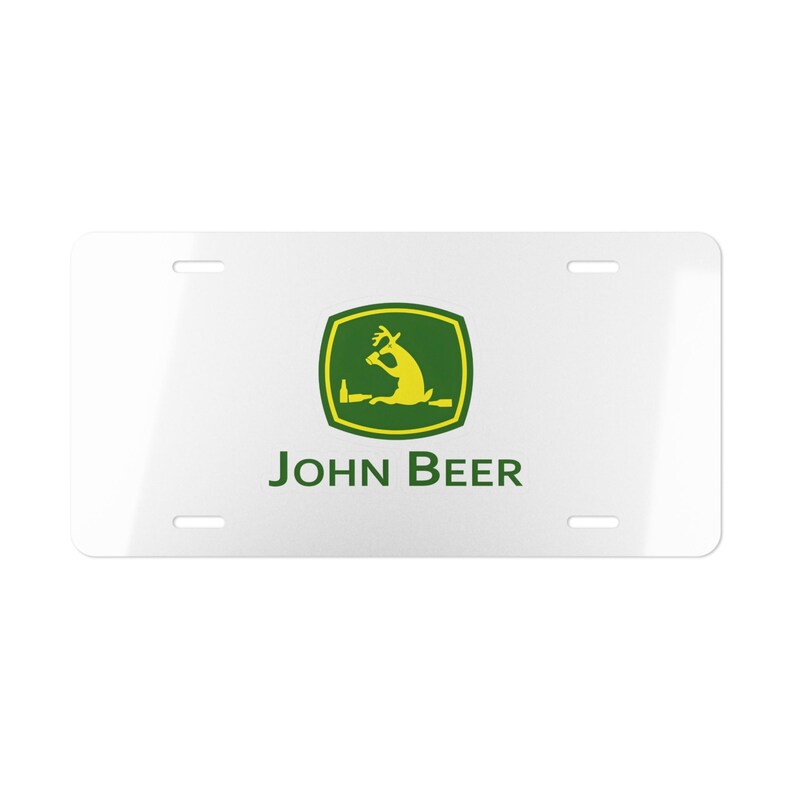 John Beer Funny 4 Variations License Plate - Vanity Custom Plate Tag ...