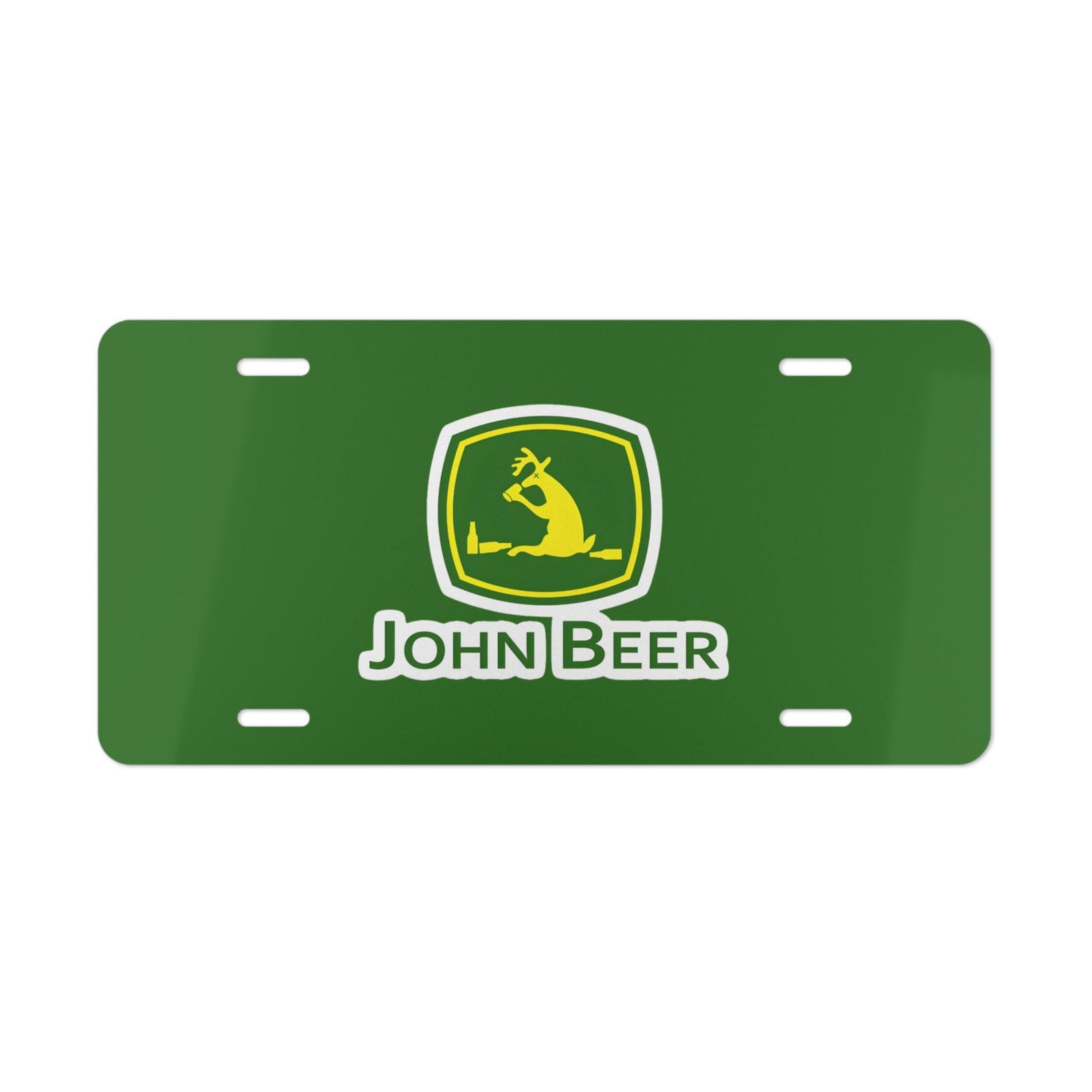 John Beer Funny 4 Variations License Plate - Vanity Custom Plate Tag ...