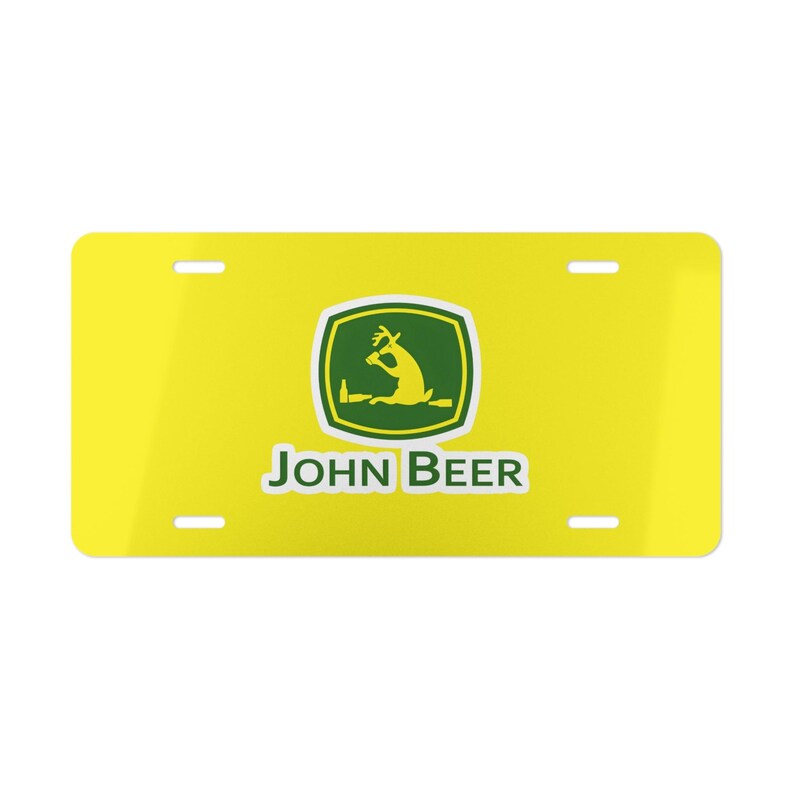 John Beer Funny 4 Variations License Plate - Vanity Custom Plate Tag ...