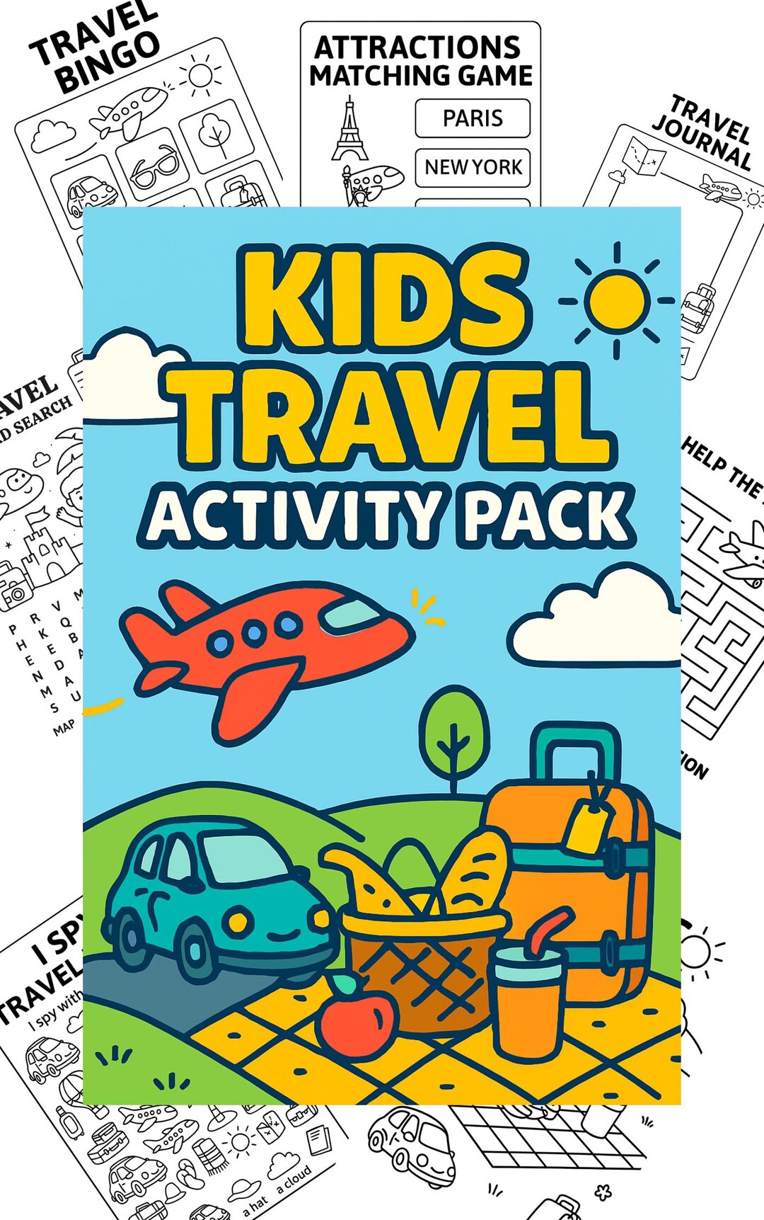 Travel Activity Pack for Kids – Instant Download PDF - Etsy