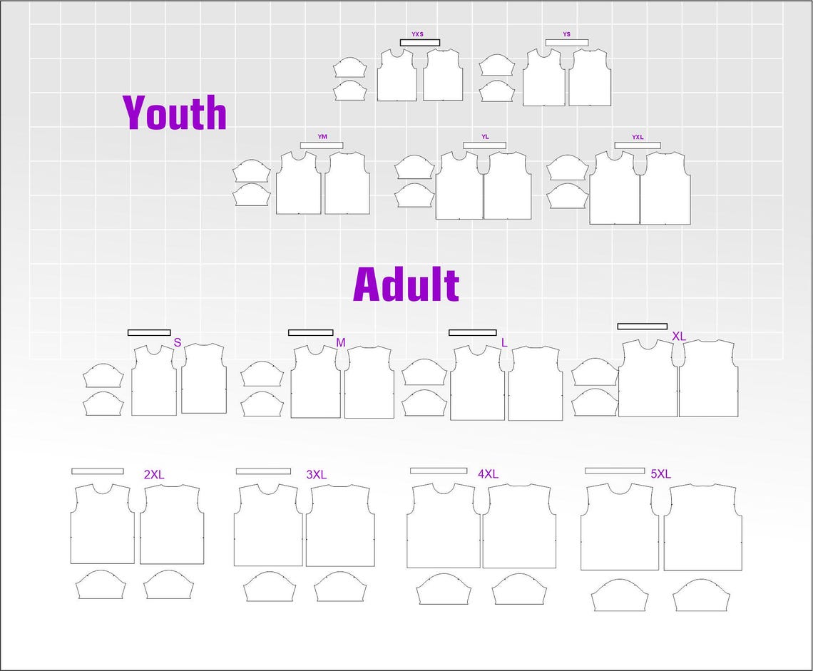 Sublimation Jersey Design Mockup With Sewing Pattern Layouts for Men's ...