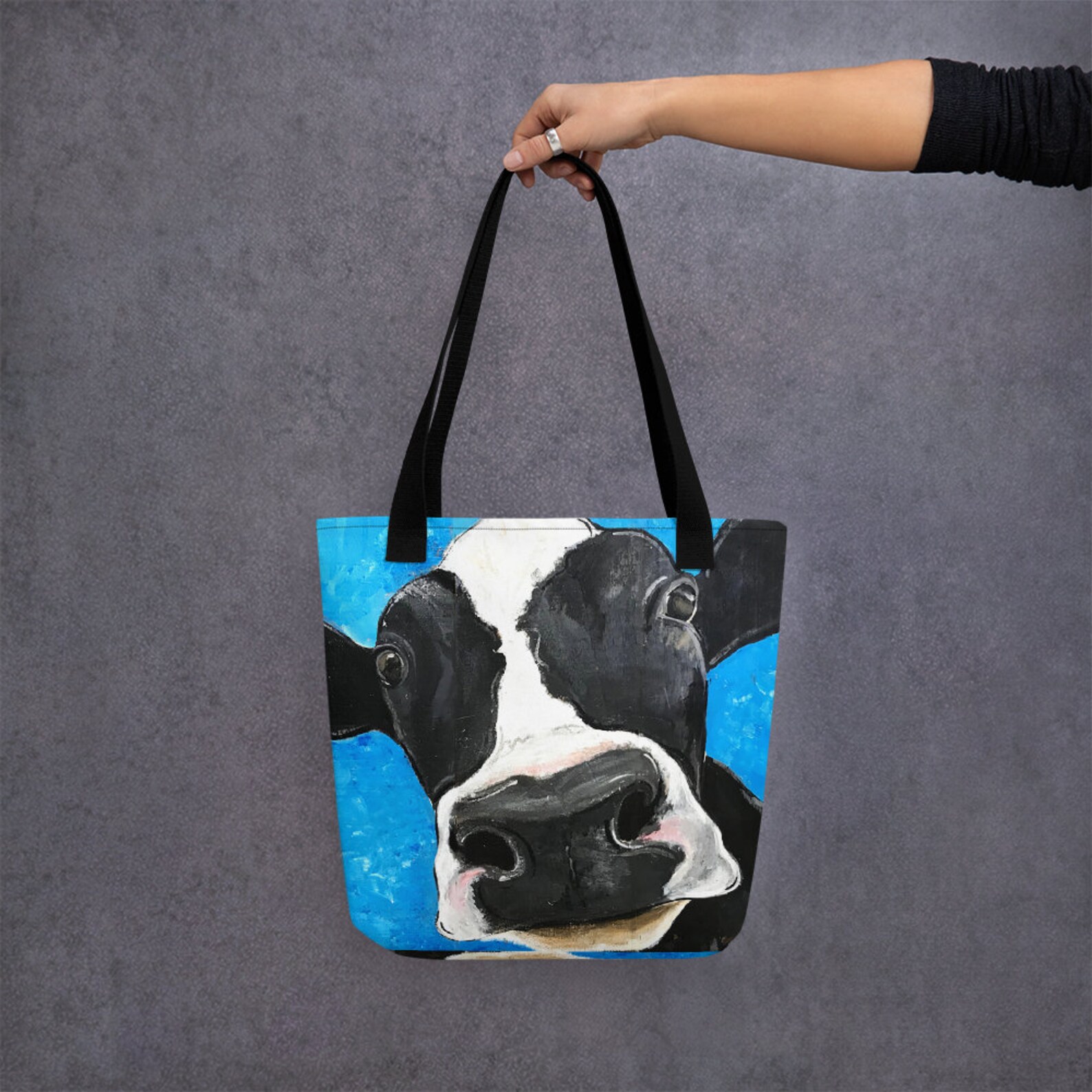 Cow Tote bag Cow Tote Cow Bag Farm Animal Tote Bag Funny | Etsy