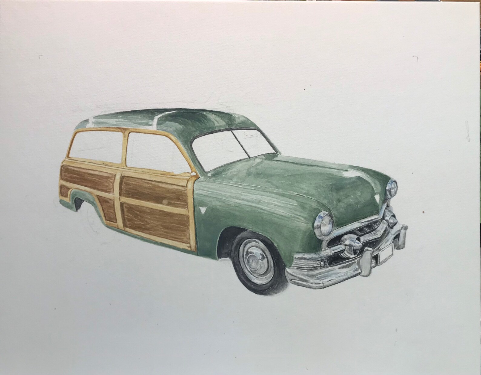 Custom Car Painting Car Portraits Custom Classic Car - Etsy