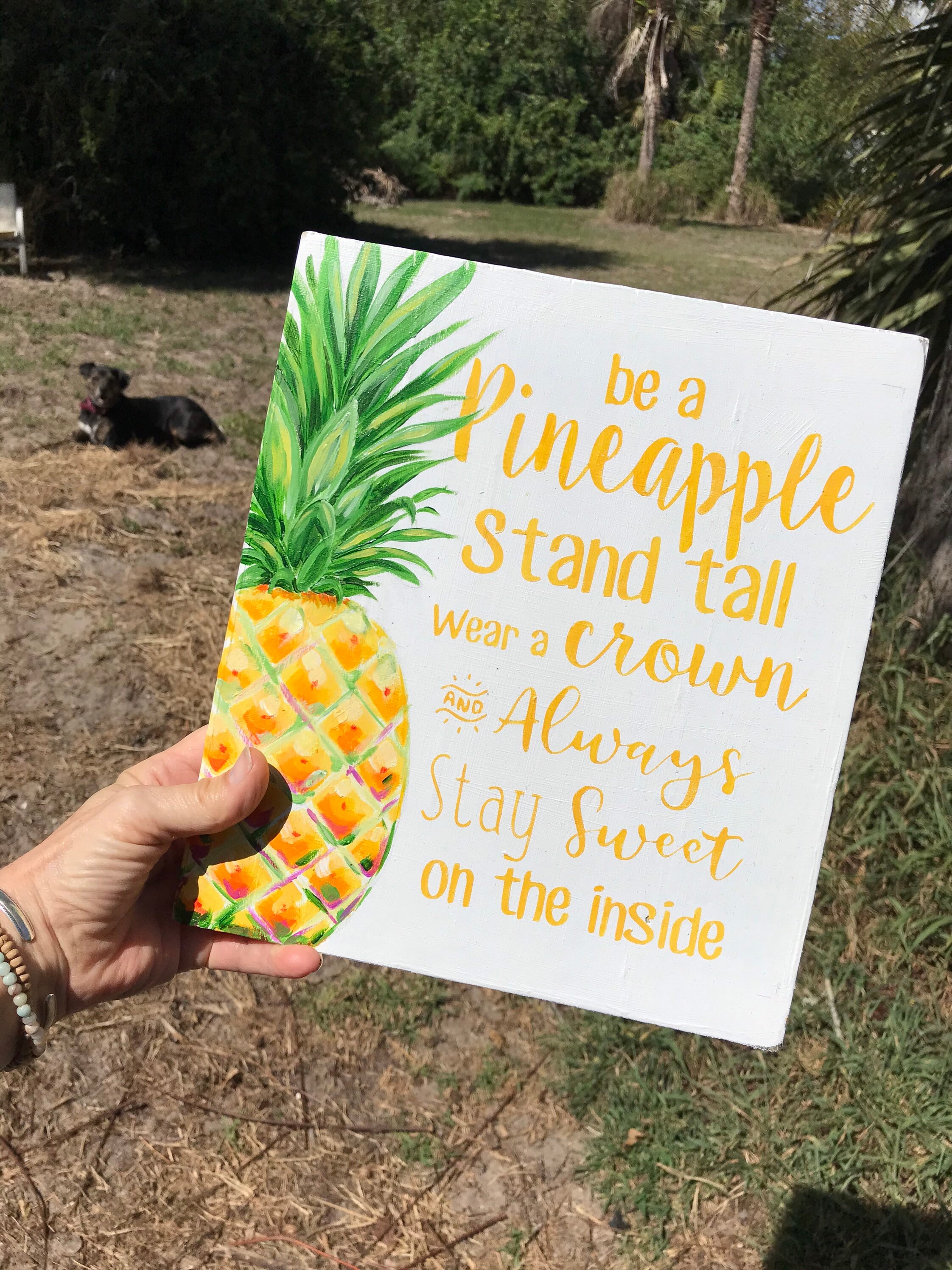Be a Pineapple Sign Pineapple Gift Stand Tall Wear a Crown - Etsy Ireland