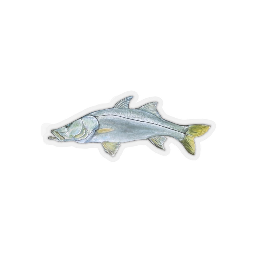 Snook Stickers, Fishing Stickers, Snook Sticker, Saltwater Fish Sticker ...