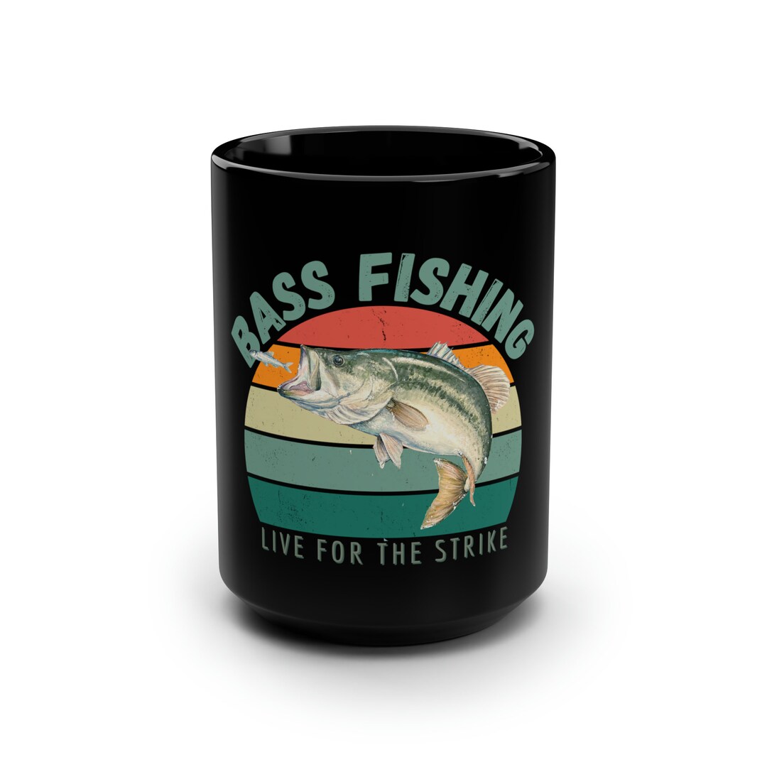 Largemouth Bass Fishing Mug, Fishing Coffee Mug, Mug for Fisherman ...