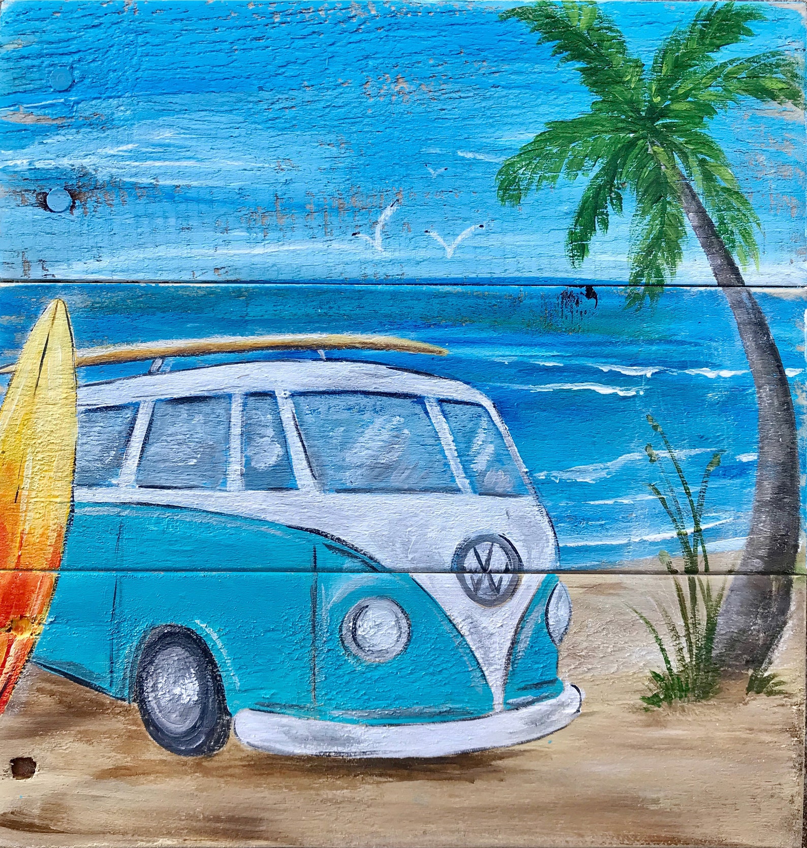 Woody Surfboard Art Vintage 48 Woody Surfboard Art Old | Etsy