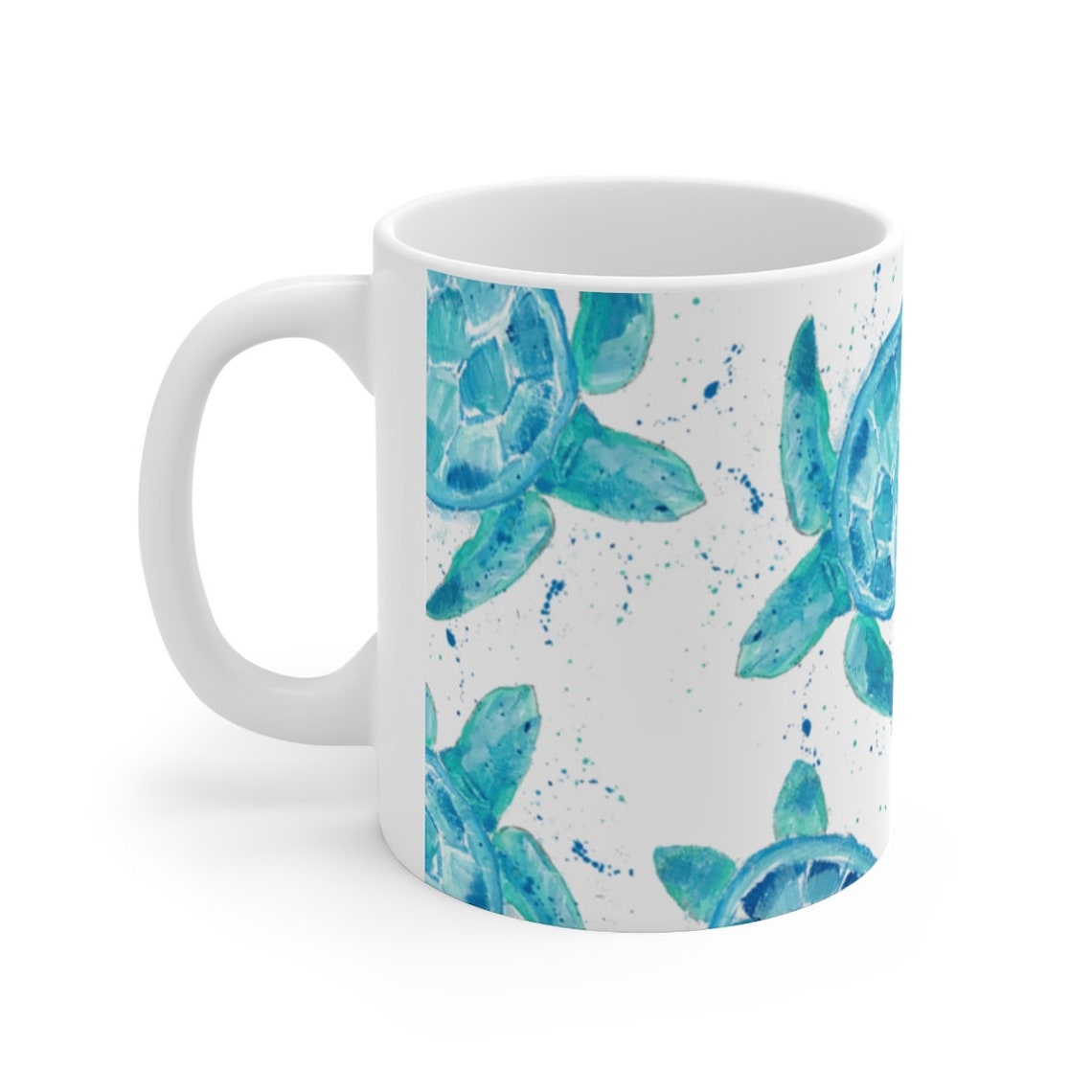 Sea Turtle Coffee Mug Cute Sea Turtle Gift Sea Turtle Tea - Etsy