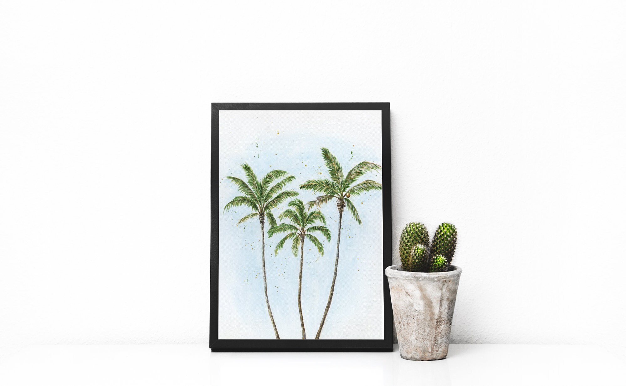 Palm Tree Digital Art, Instant Download, Palm Tree Print, Palm Tree ...