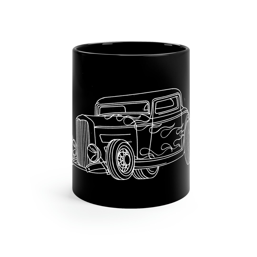 32 Hotrod Low Rider Mug, 32 Coupe Mug, 1932 Hotrod Mug, Vintage Car Mug ...