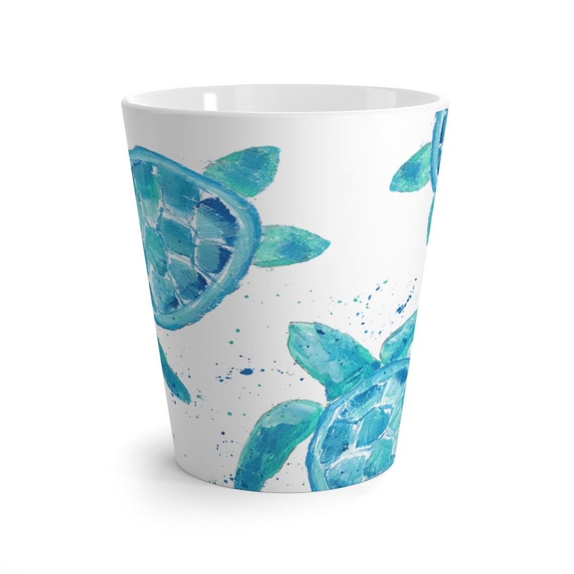 Sea Turtle Coffee Mug Cute Sea Turtle Gift Sea Turtle Tea Mug Blue Sea ...