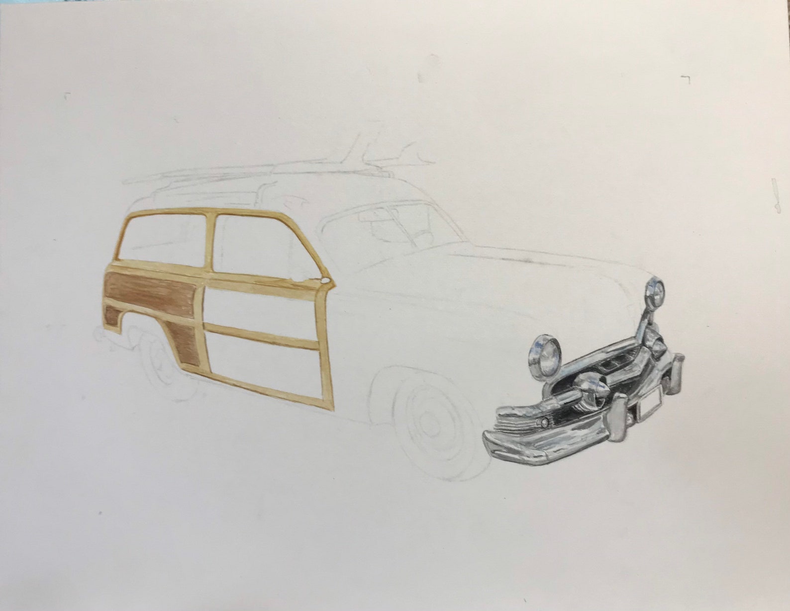 Custom Car Painting Car Portraits Custom Classic Car - Etsy