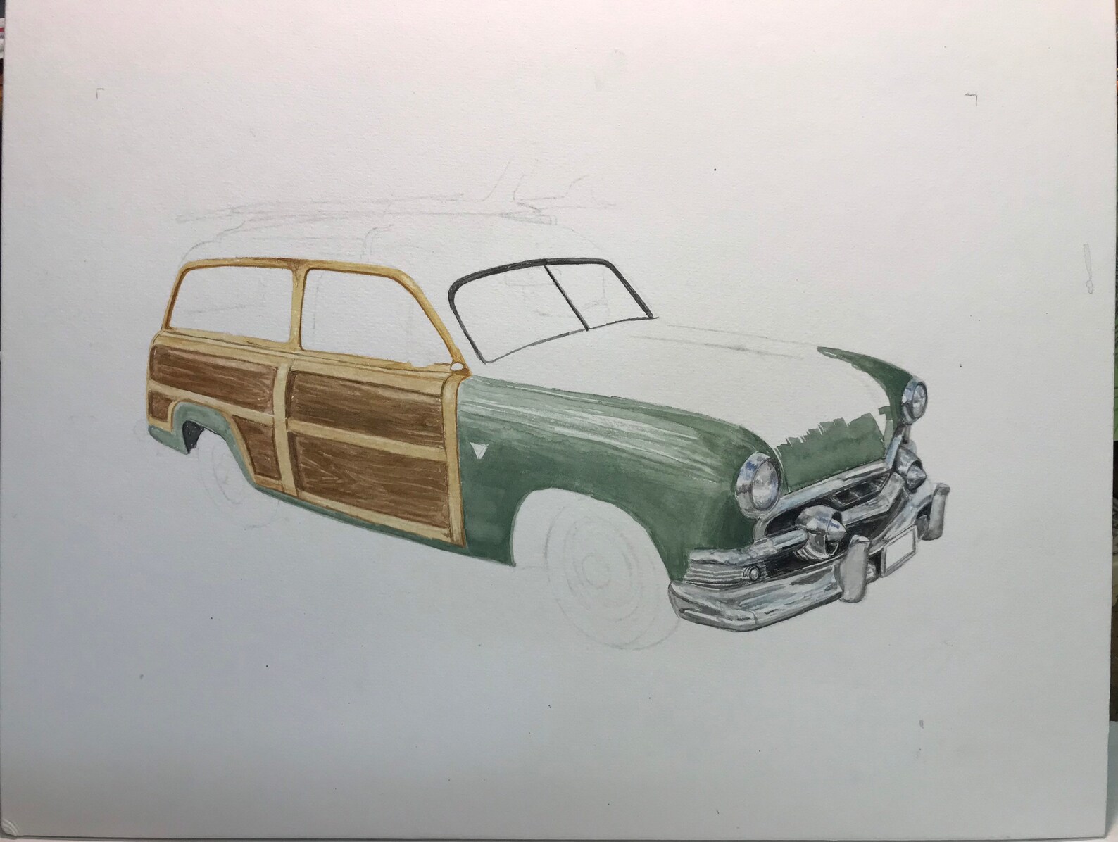 Custom Car Painting Car Portraits Custom Classic Car | Etsy
