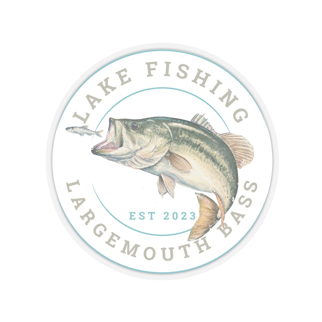 Largemouth Bass Stickers, Bass Stickers, Bass Sticker for Water Bottle ...