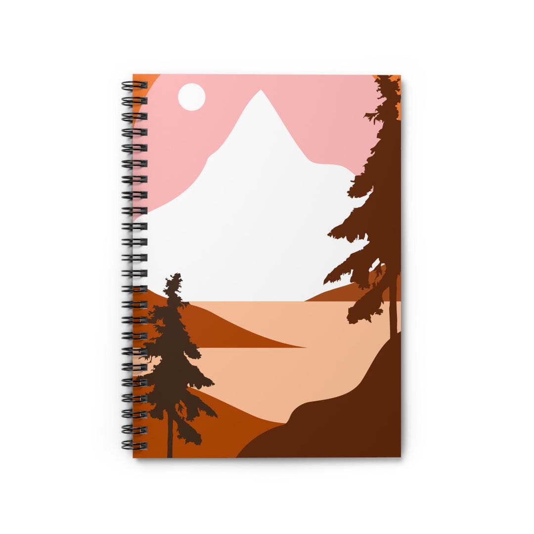 Nature-inspired Spiral Notebook - Ruled Line, Journaling Notebook ...