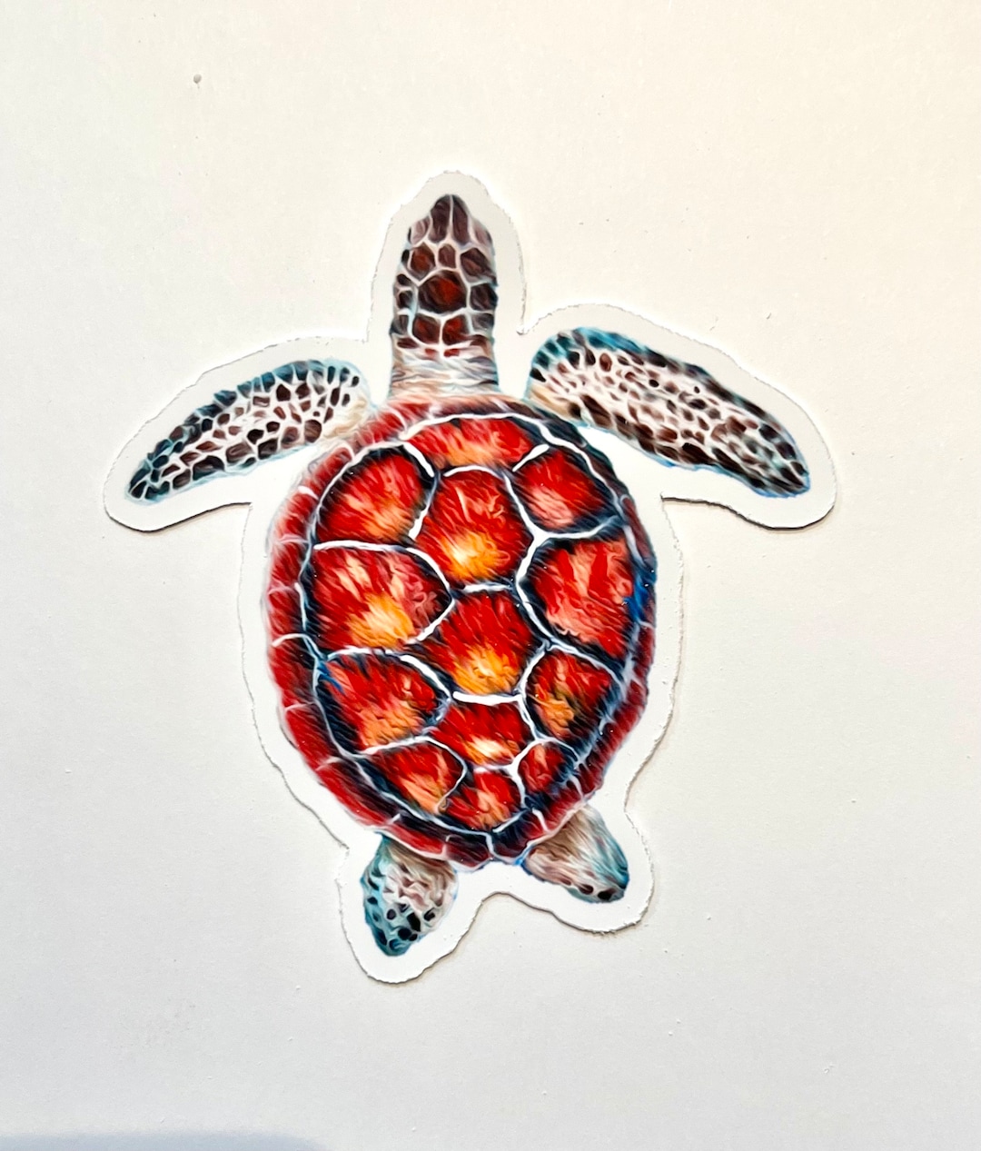Sea Turtle Sticker, Turtle Sticker for Gif, Sea Turtle Decal, Laptop ...