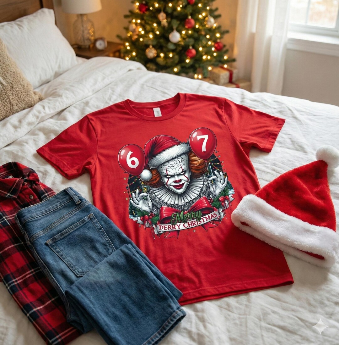 Christmas Pennywise Png, Scary Clow Png Svg Files, Pennywise Derry ...