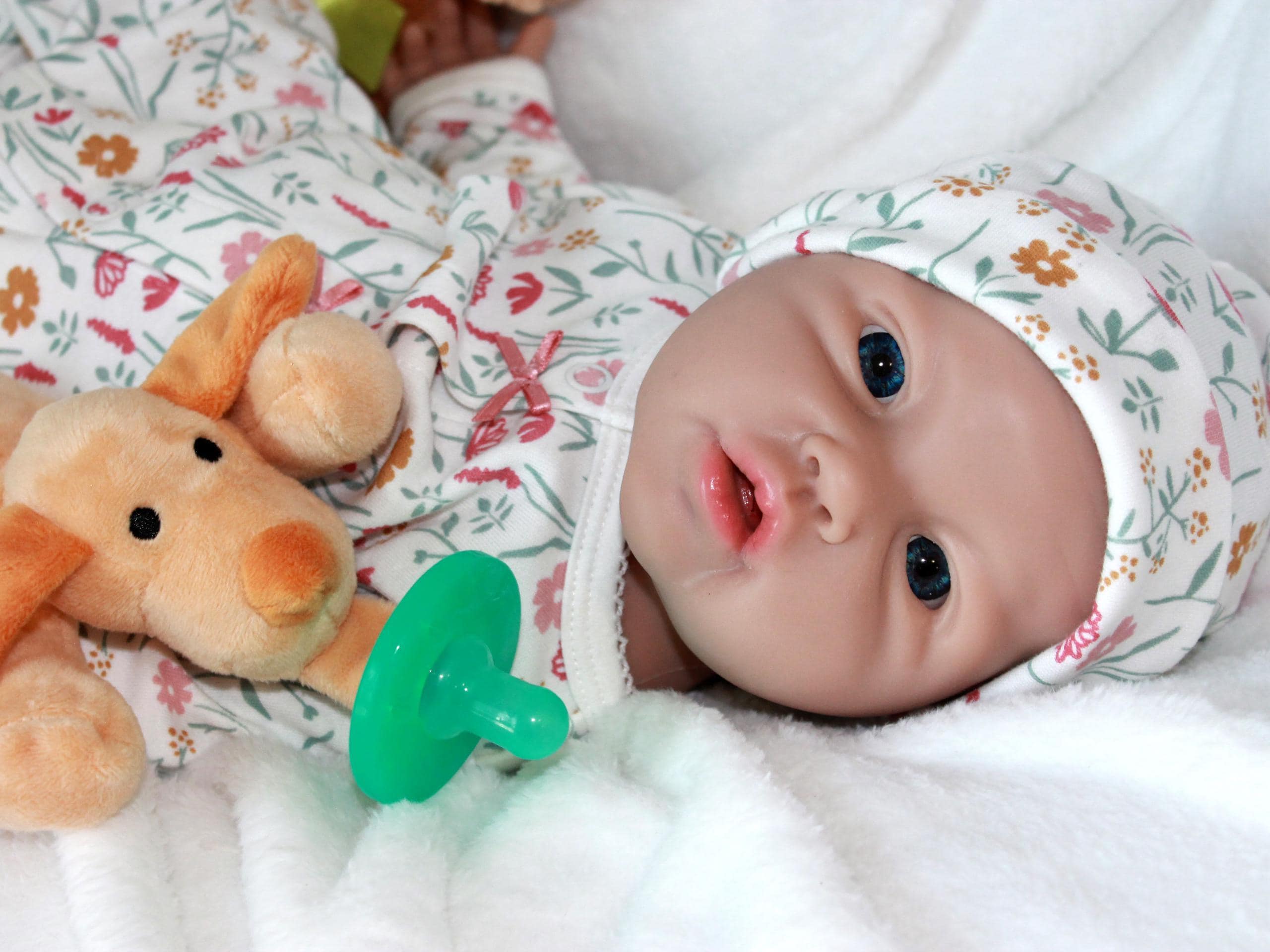Realistic 17 Inch Platinum Silicone Reborn Baby Doll – Weighted, With ...