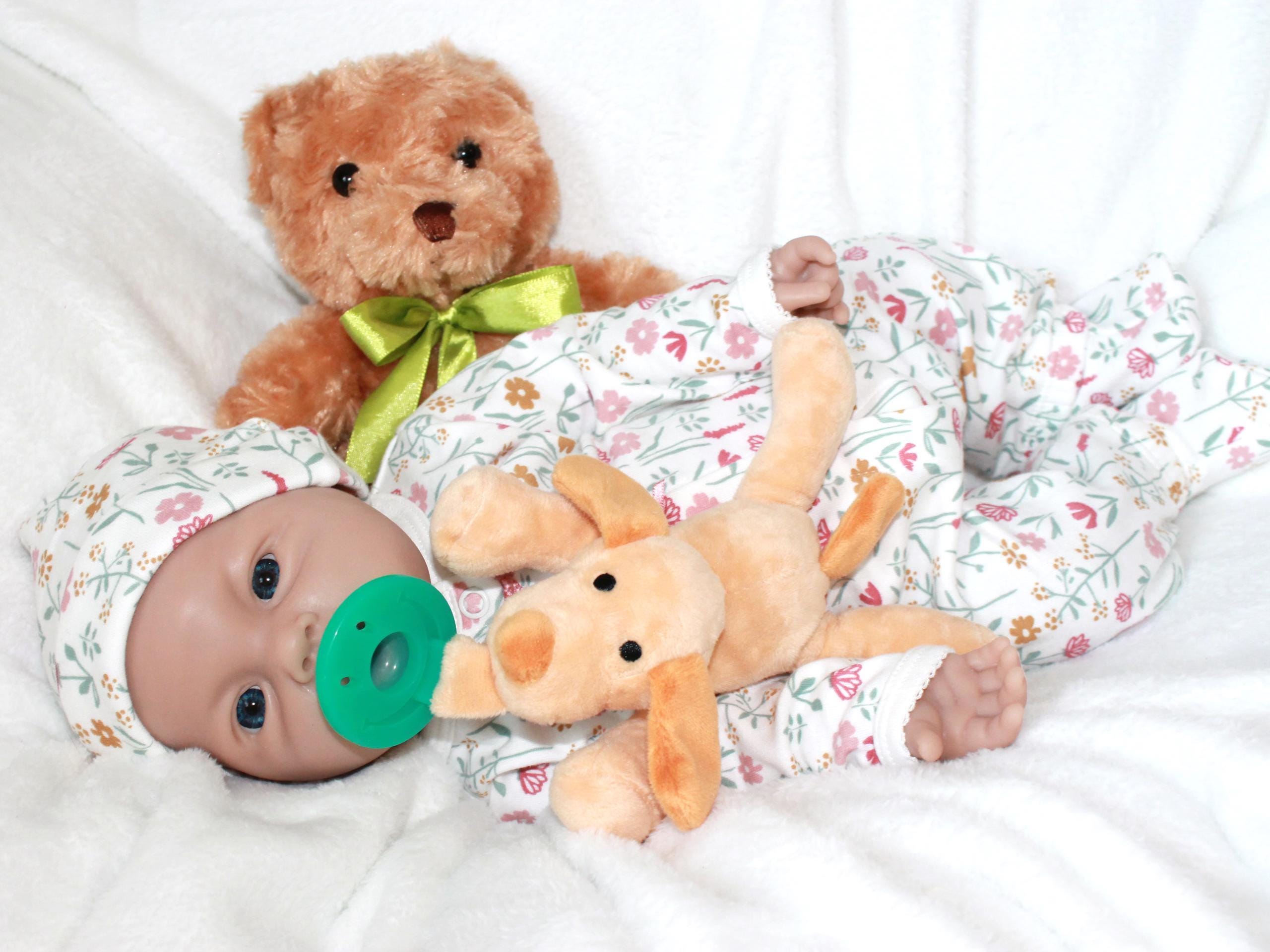 Realistic 17 Inch Platinum Silicone Reborn Baby Doll – Weighted, With ...