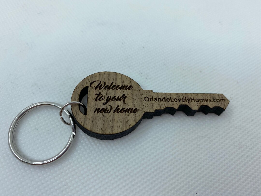 Set of 5 CUSTOM Keychains Real Estate Agent Closing Gift - Etsy