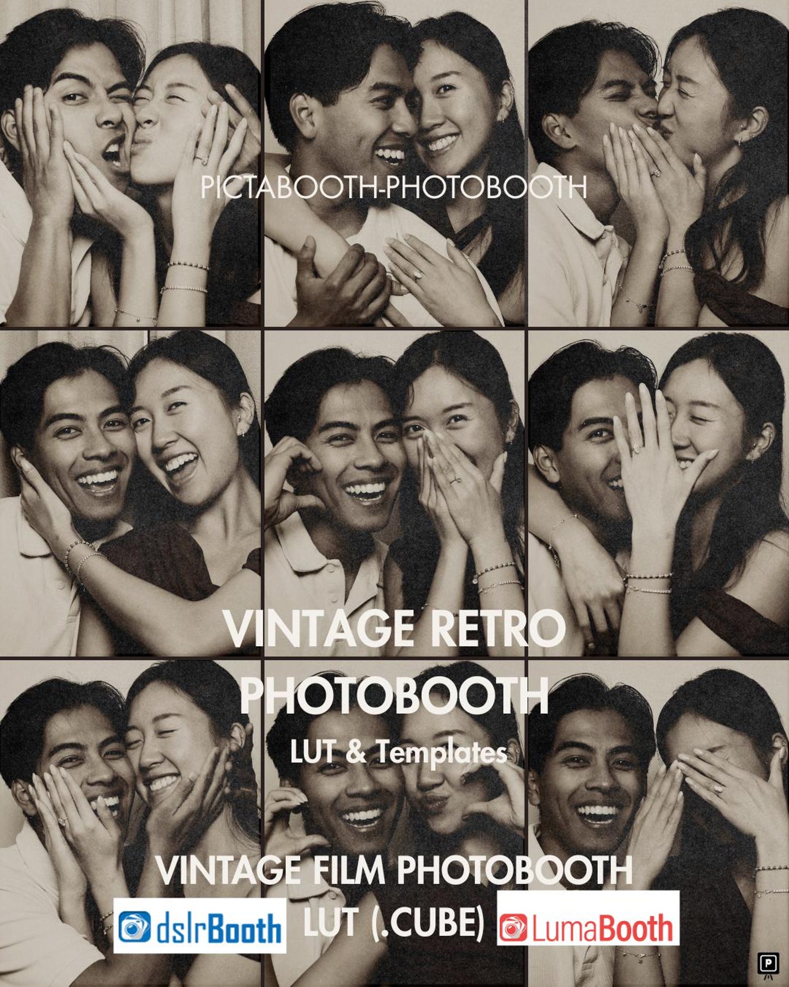 Vintage Sepia Film Photo Booth LUT & Templates (DSLRBOOTH / LUMABOOTH ...