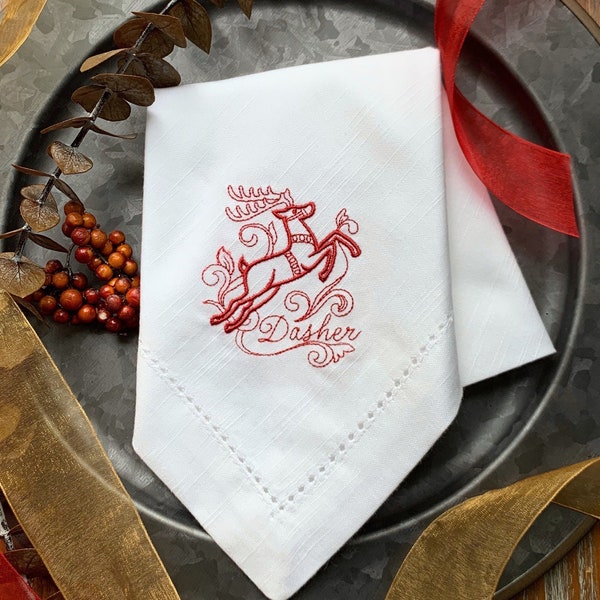 Embroidered Napkins - Etsy