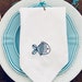 Fish Cloth Napkins Set of 4 Fish Napkins Summer Napkins - Etsy