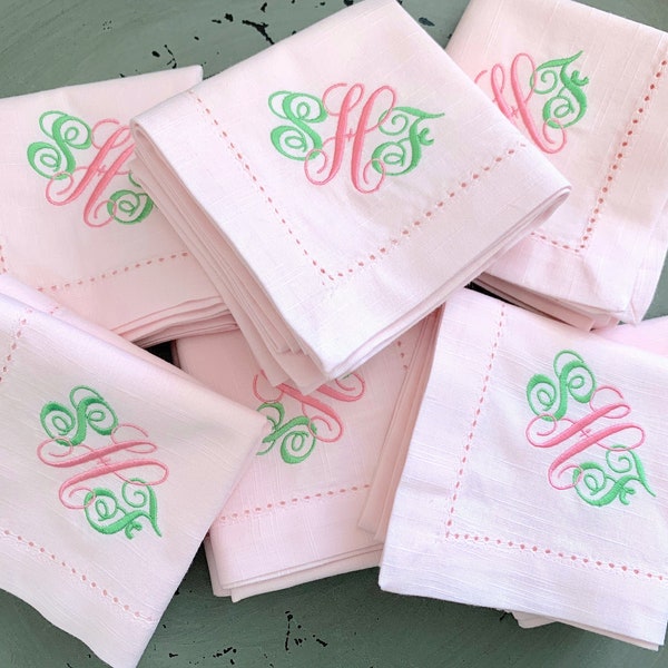 Pink Cloth Napkins - Etsy