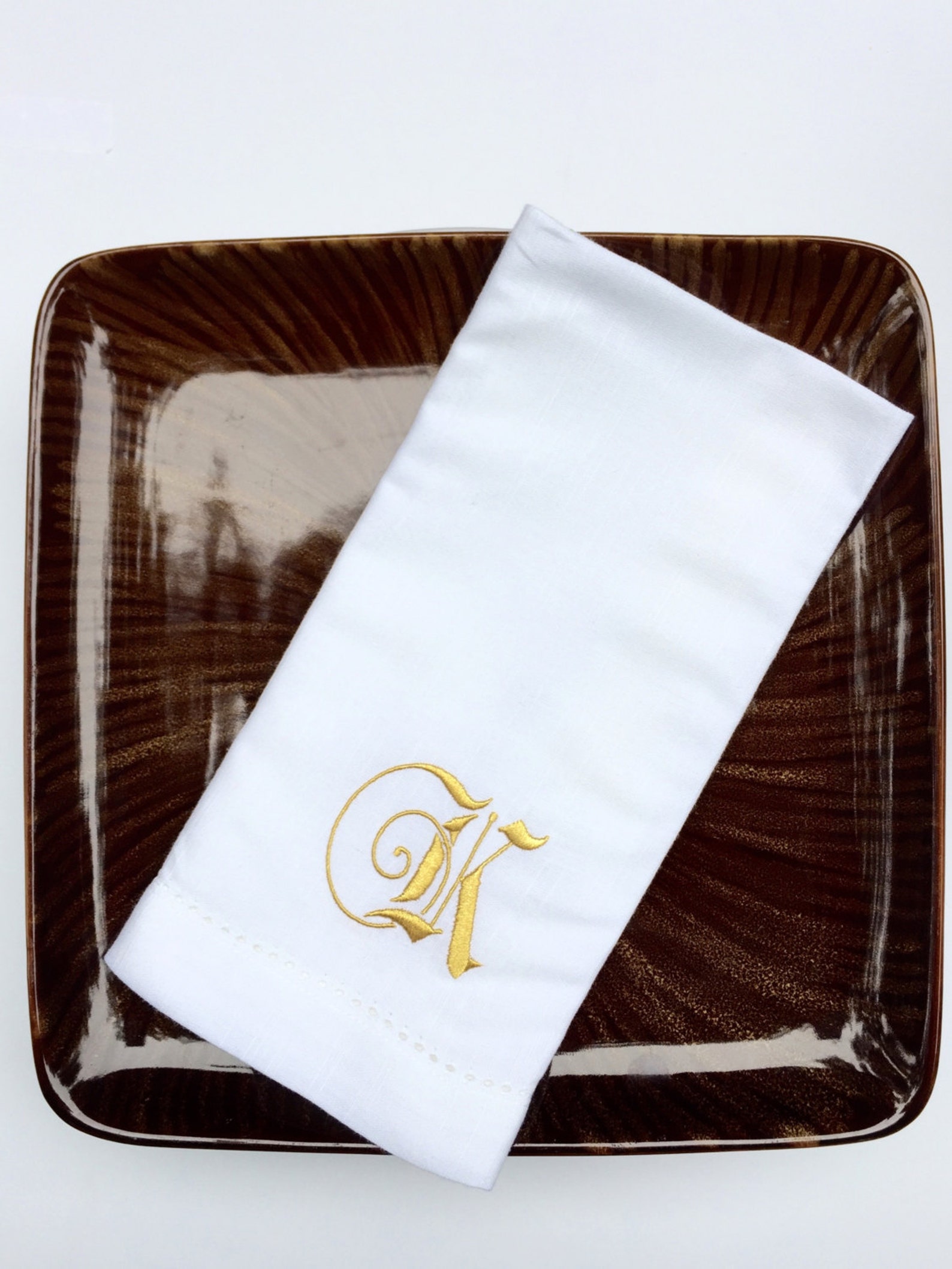 Fairy Tale Monogrammed Cloth Napkins Embroidered Cloth - Etsy