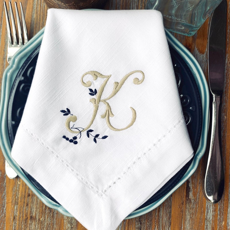 Monogram Napkins - Etsy