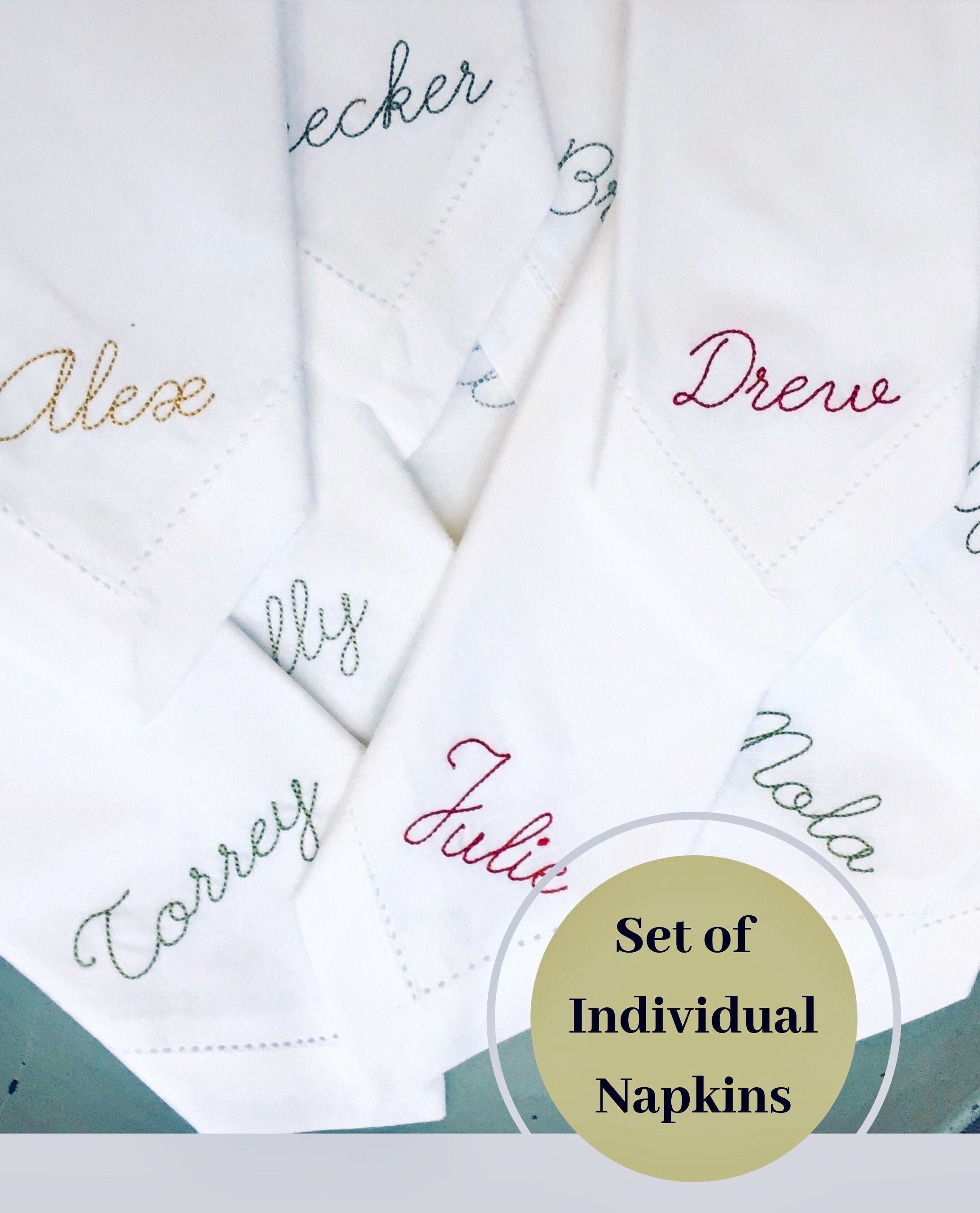 100 Personalized Wedding Party Names Monogrammed Wedding | Etsy