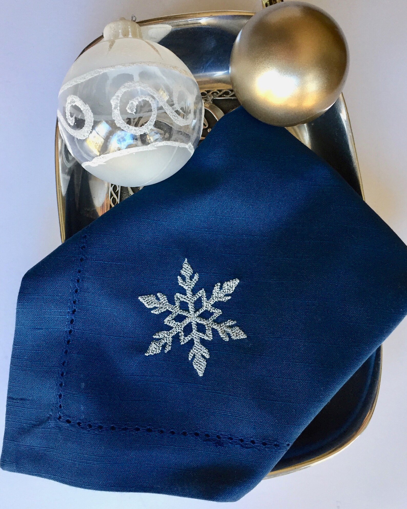 Christmas Snowflake Cloth Napkins Christmas Napkins - Etsy