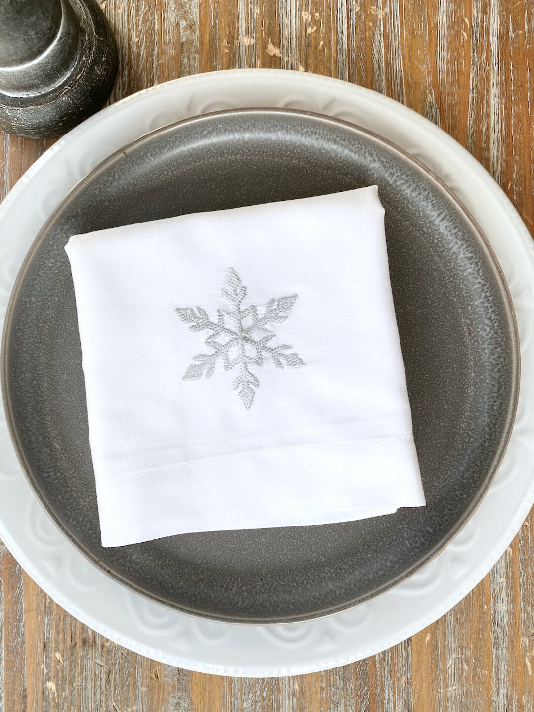 Christmas Snowflake Cloth Napkins, Christmas Napkins, Set of 4 ...
