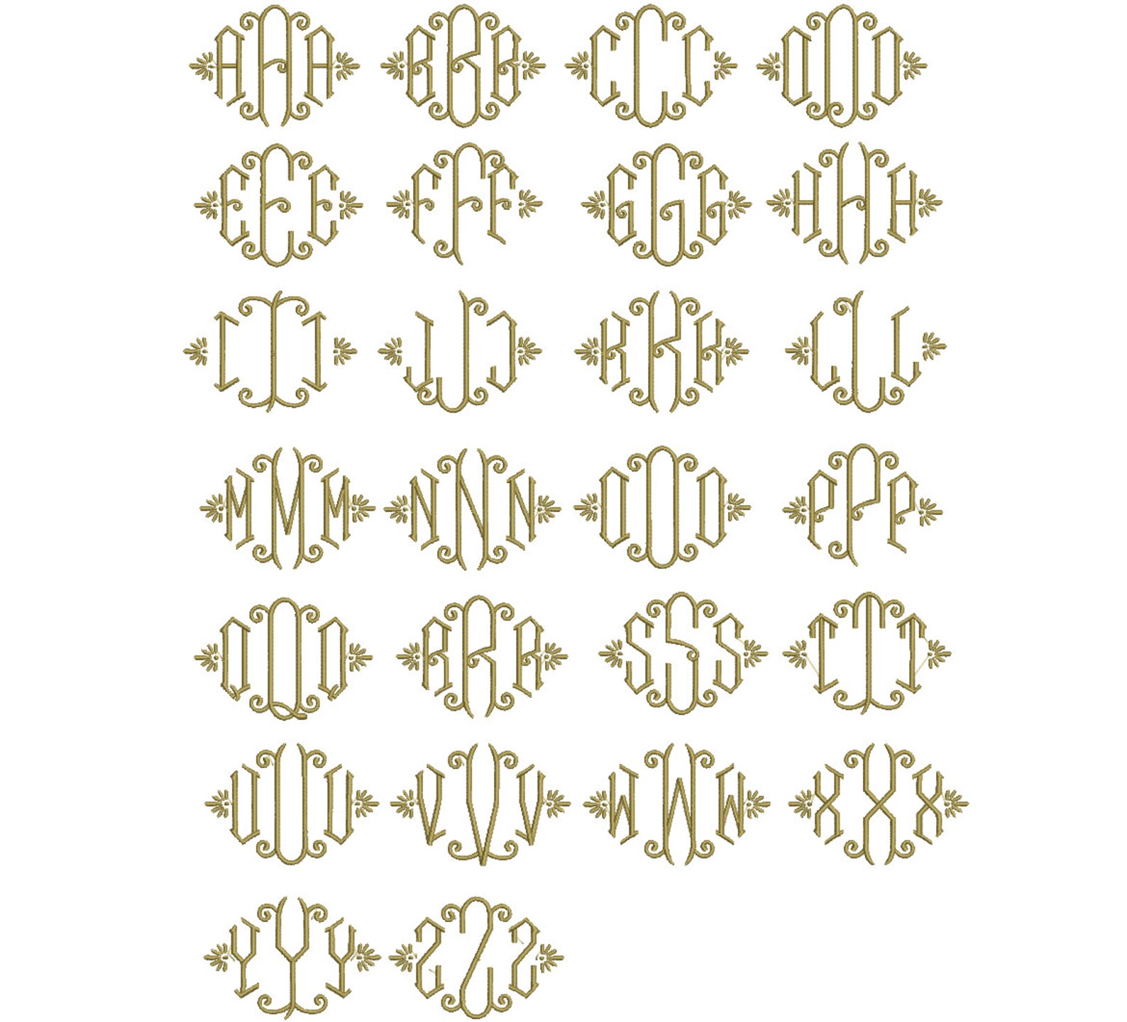 Lilian Monogrammed Embroidered Cloth Dinner Napkins 3 Letter - Etsy